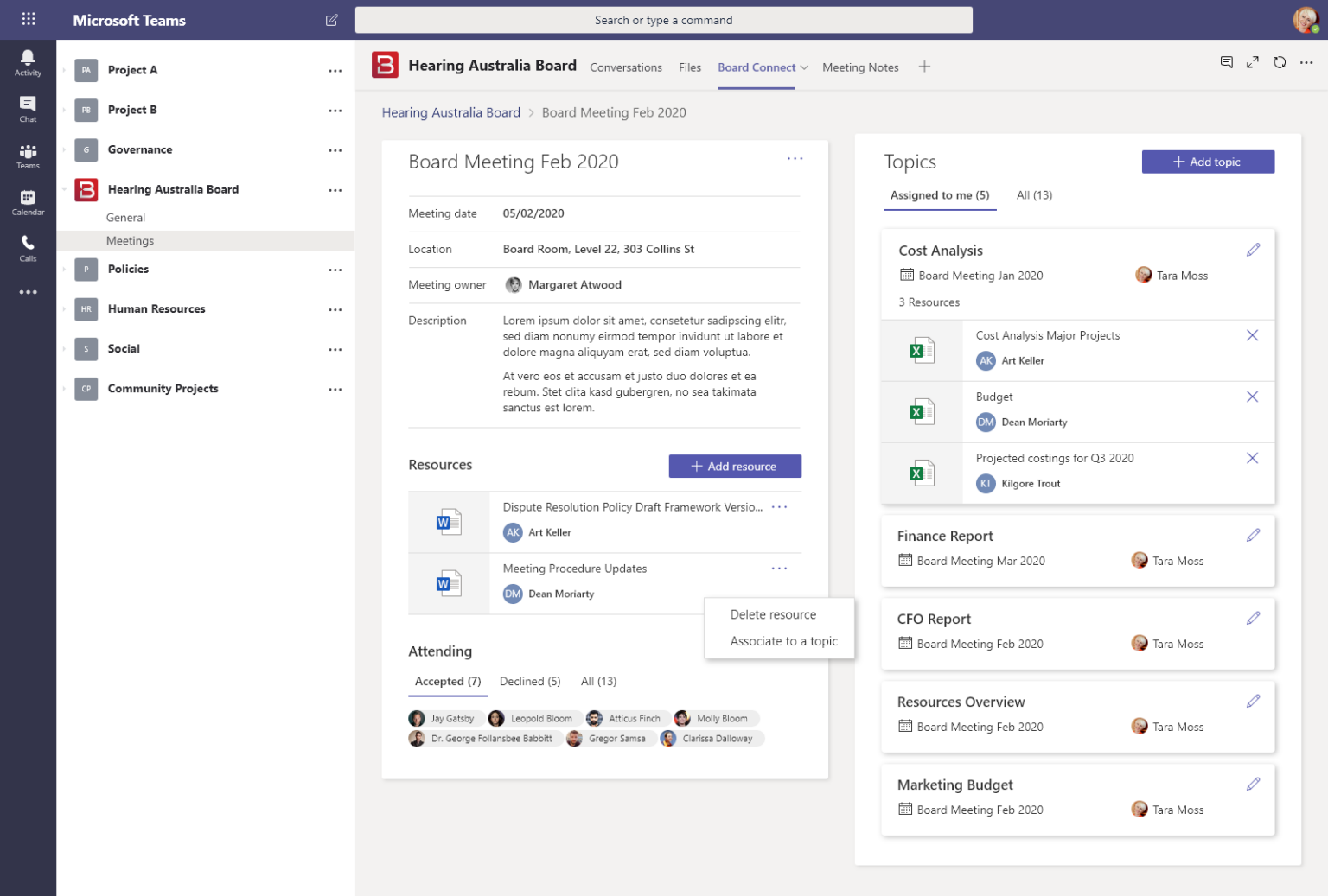 Board Connect | Features