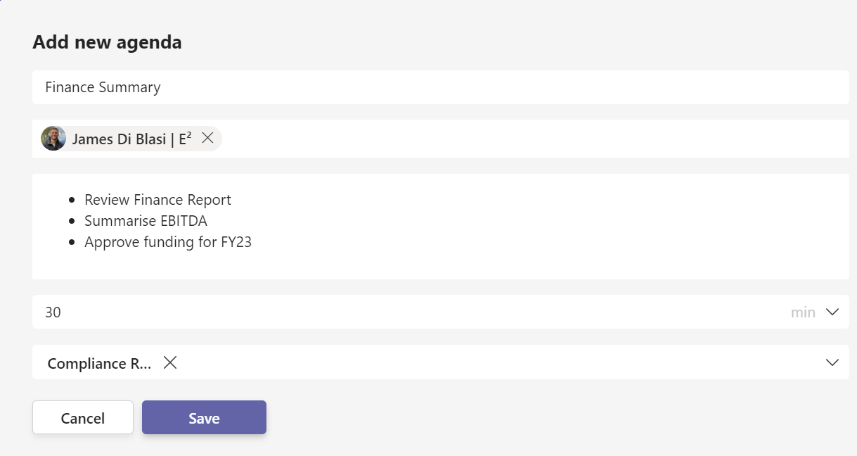 Agenda Builder - Board Connect