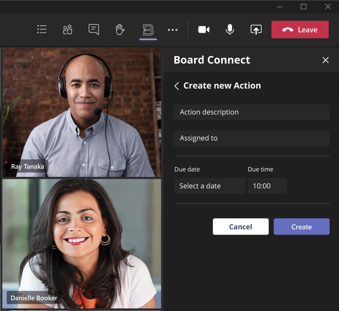 Actions - Board Connect